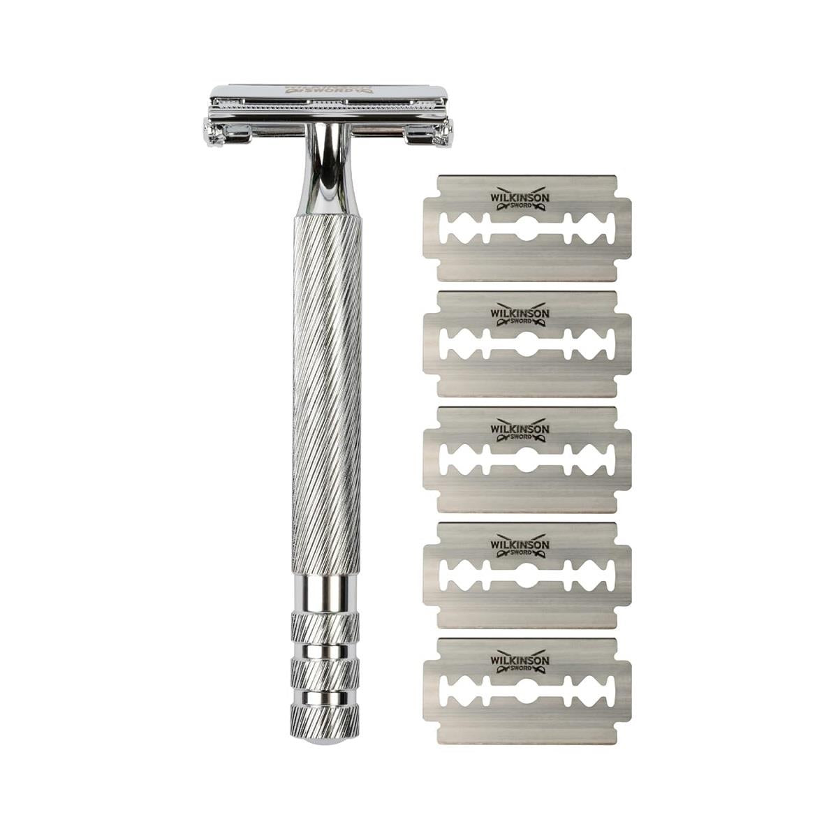 Wilkinson Sword Double Edge Razor + 5 Blades – The Groomed Man