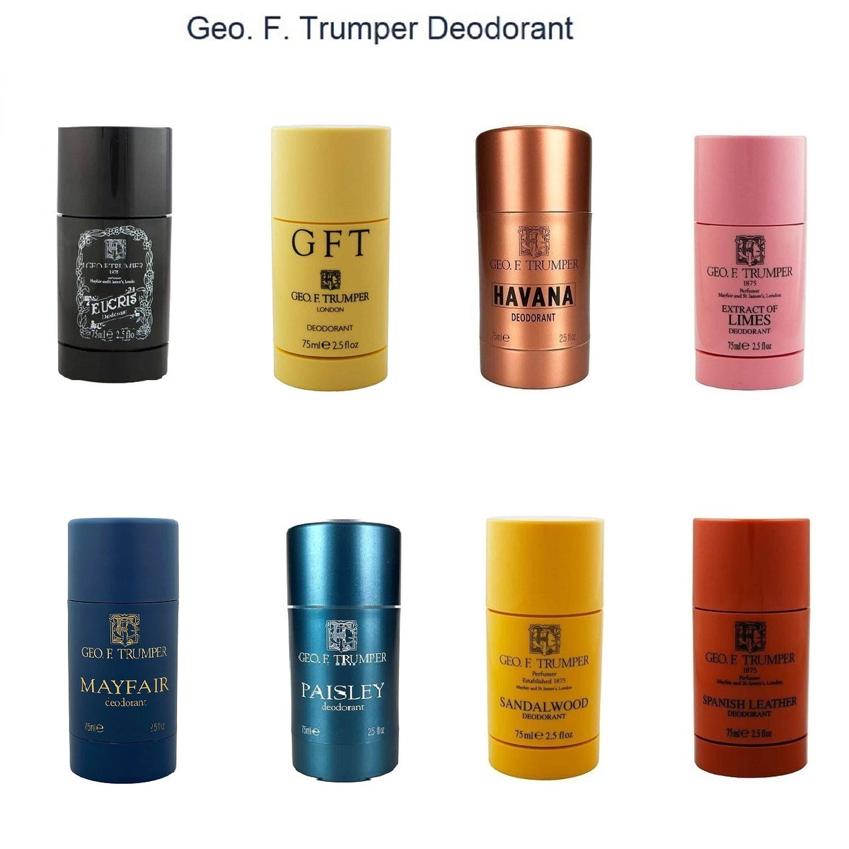 Geo F Trumper Deodorant Stick - 75ml Assorted Fragrances – The Groomed Man